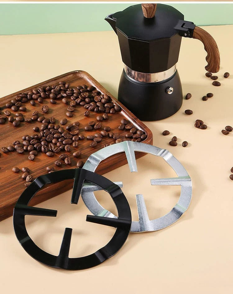 Moka Pot Stove Stand Ring, Iron Universal – 13cm – White Donkey